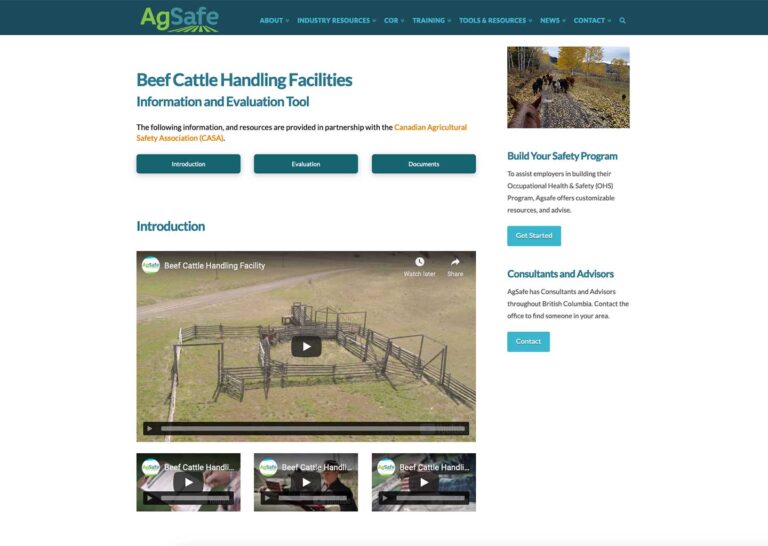 AgSafe Provincial Partners – Canadian Agricultural Safety Association